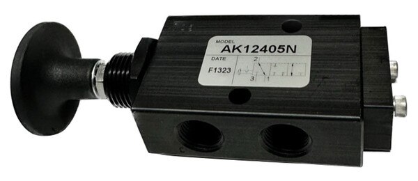 AK12405N Push-Pull Control Valve; 3 Position / 3-Port ; 3/8" NPT ...
