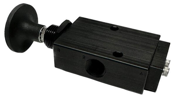 AK12405N Push-Pull Control Valve; 3 Position / 3-Port ; 3/8" NPT ...