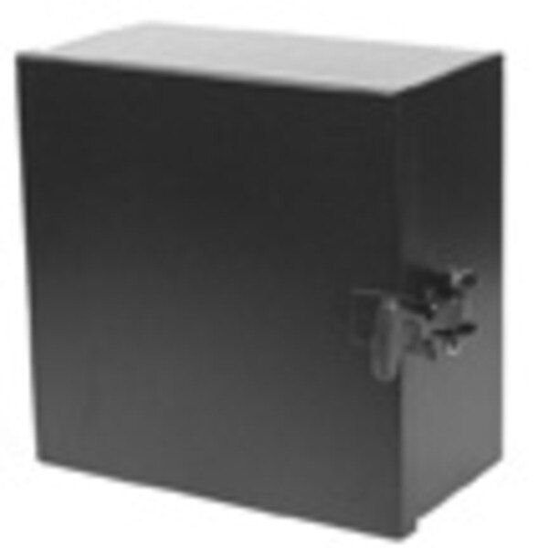 FS-6967-2F Air Control Box; Empty Black Steel; Pre-Punched Holes (8"x8 ...