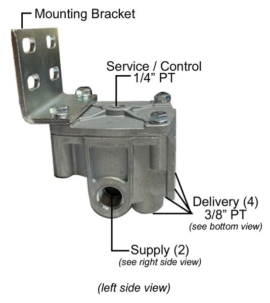 FS065206N R-12 Relay Valve - New | FleetSpec