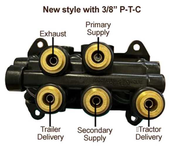 FS800257N BENDIX MV-3 Style Control Valve PTC; W/ Plate #1 & .27 IN Mtg ...