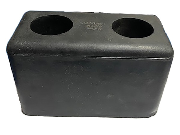 RDB1010 Rubber Dock Bumper; Molded, Rectangular 6" x 3" x 3-1/2 , 1/2 ...